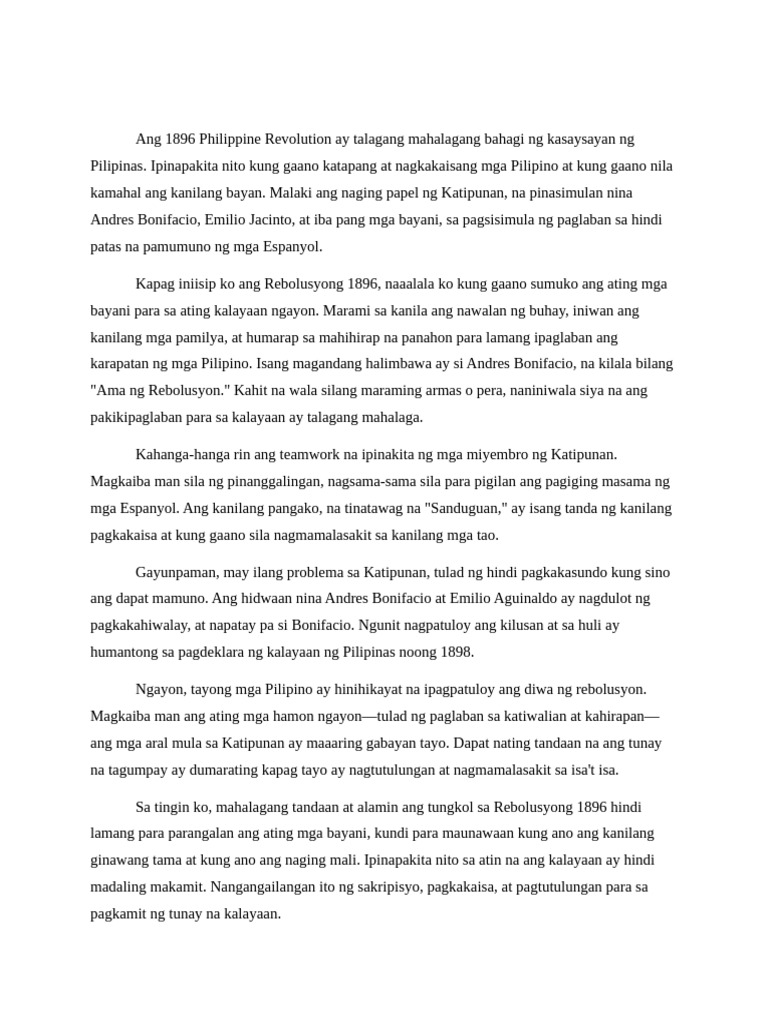 1896 Philippine Revolution-Katipunan | PDF