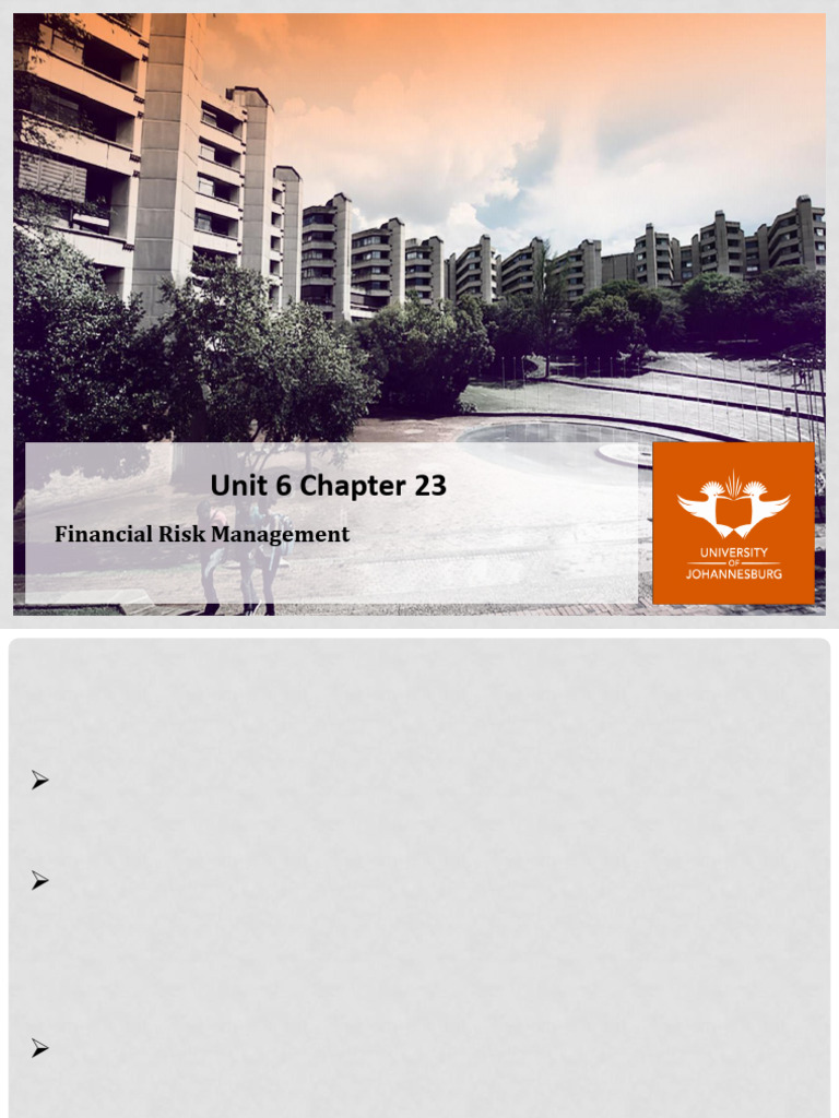 Risk Management 2022 (Students Slides) | PDF | Swap (Finance) | Futures ...