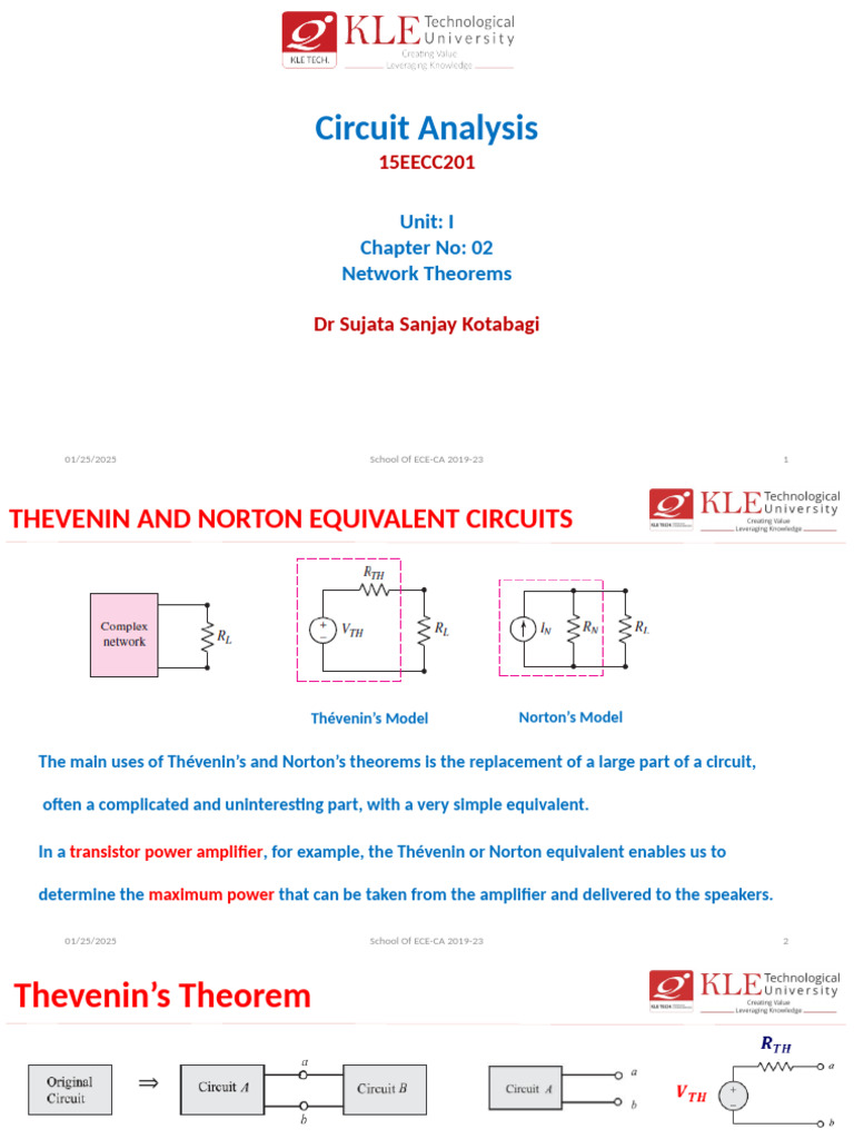 Thevenins and Nortons (1) | PDF | Electrical Network | Electrical Circuits