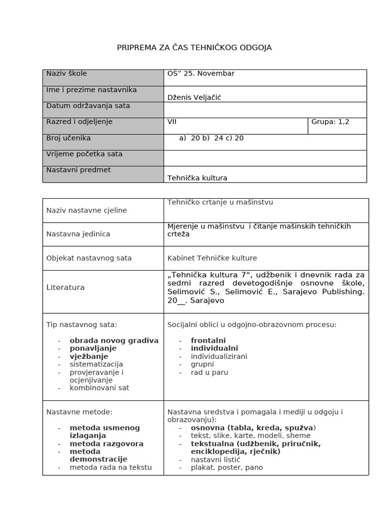 Priprema Za Cas 8 | PDF