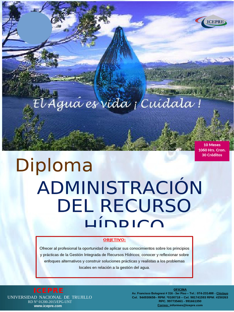 01 Administración Del Recurso Hidrico | PDF | Agua | Recursos hídricos