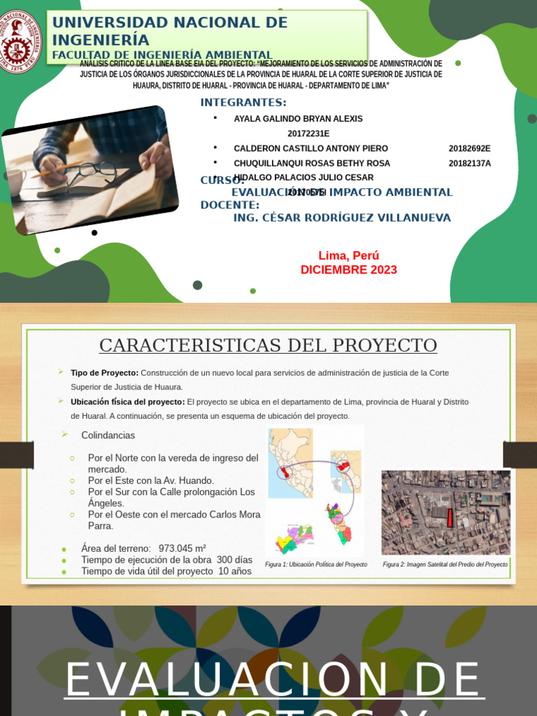 4TA PC EIA 2023 - Presentacion2 | PDF | Evaluación de impacto ambiental ...