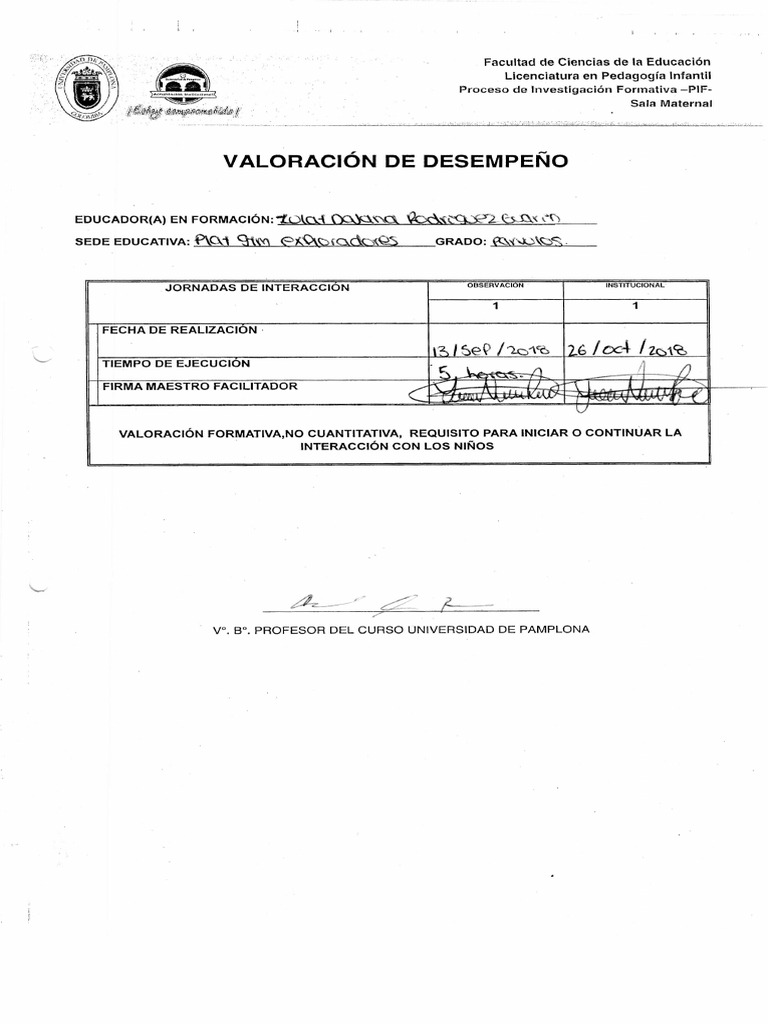 Valoracion de Desempeño | PDF | Conceptos psicologicos | Ciencia cognitiva