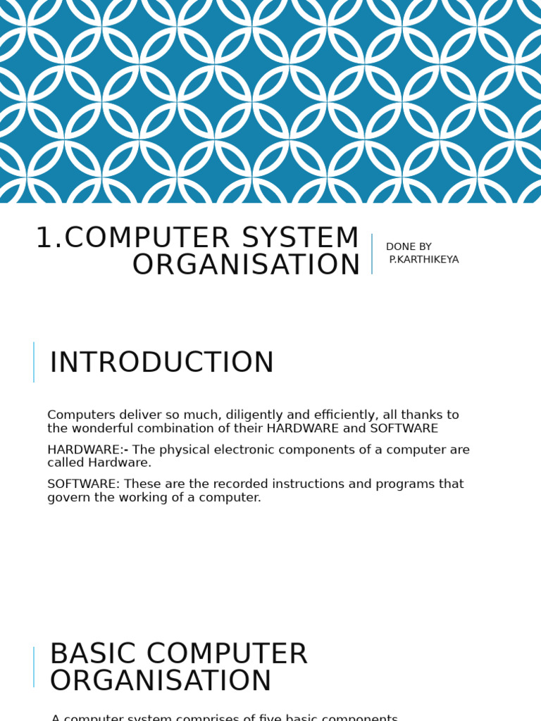 Computer System Organisation | PDF