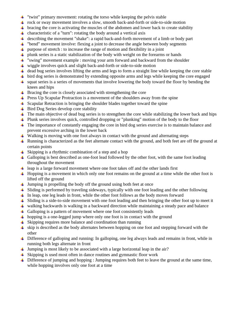 Semi Final Pointers Pathfit1 | PDF | Anatomical Terms Of Motion | Horse ...