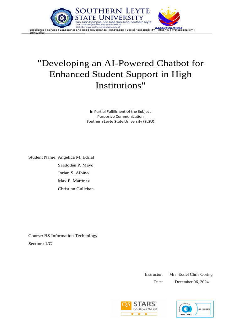 Research Proposal - Purposive Communication | PDF | Artificial Intelligence | Intelligence (AI ...