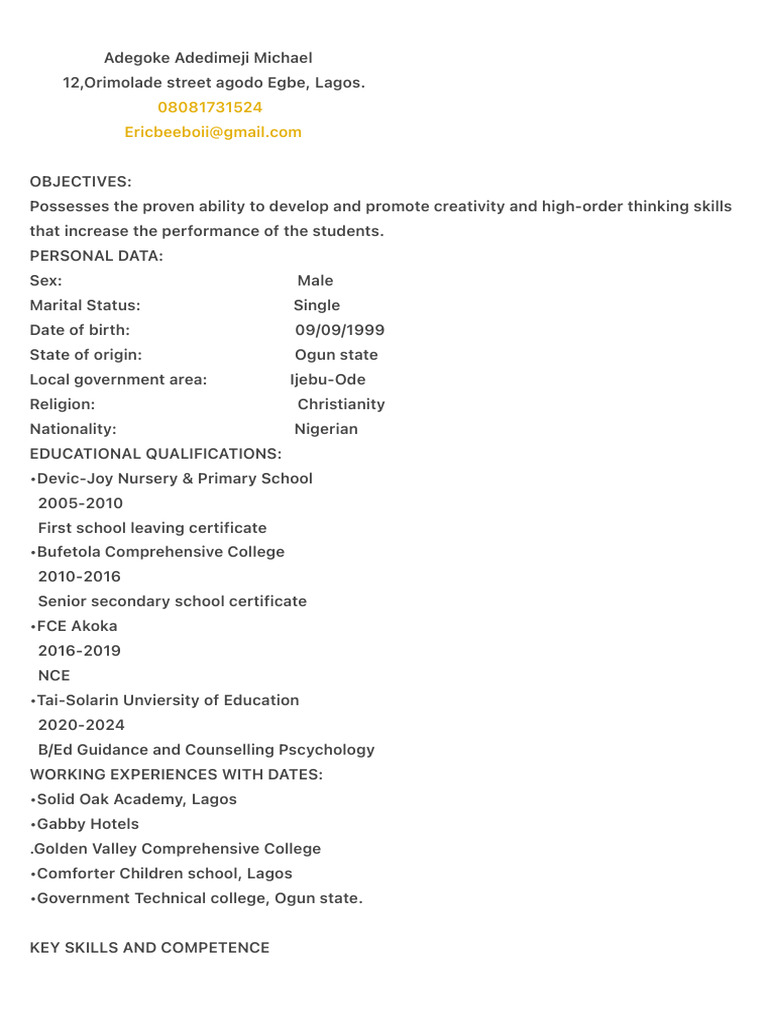 Adegoke Adedimeji Michael | PDF