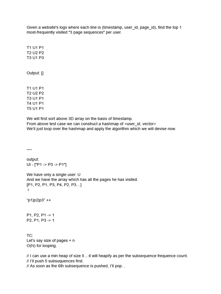 Mock Coding Interview 1 X Spaces Sahilbansal11 Pdf Algorithms Computer Programming