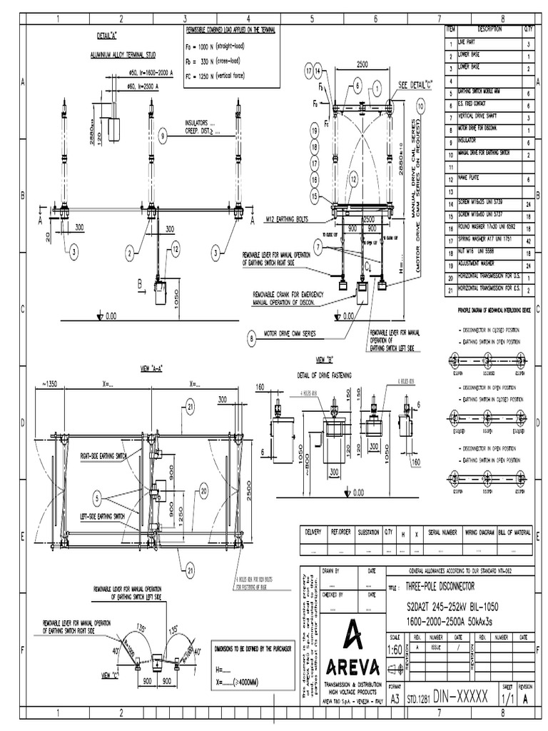 Boyutlar S2DA2T Three Pole | PDF