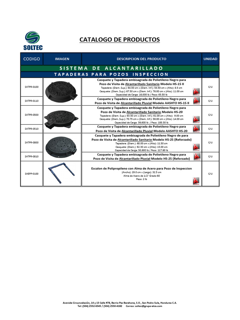 Catálogo Dibujos SOLTEC | PDF | Materiales | Polímeros orgánicos