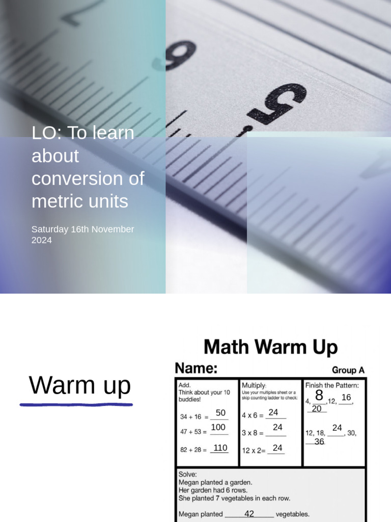 Conversion of Metric Units | PDF | Litre | Metrology