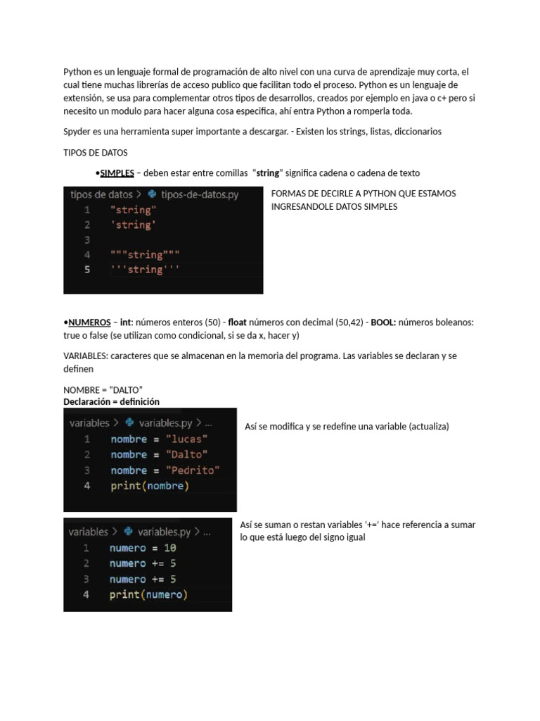 PYTHON | PDF | Python (lenguaje de programación) | Cadena (informática)
