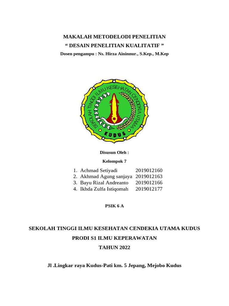 Kel. 7 PENELITIAN KUALITATIF Metopen | PDF
