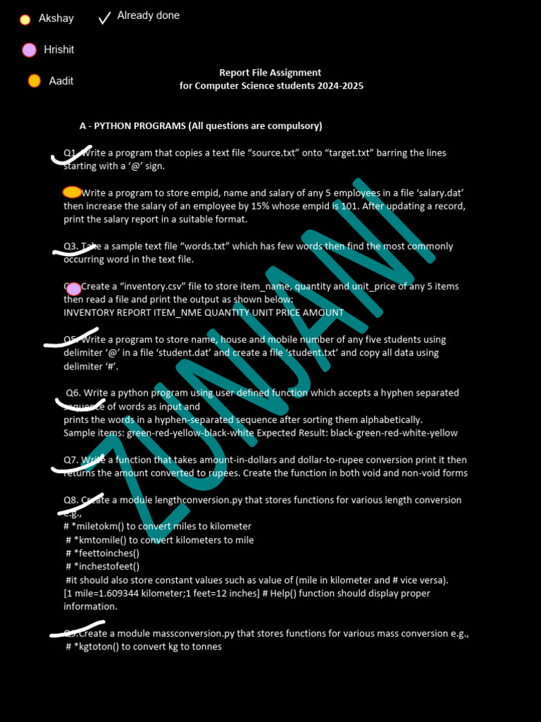 Python & MySQL Programming Assignments | PDF | Computer Programming | Computing