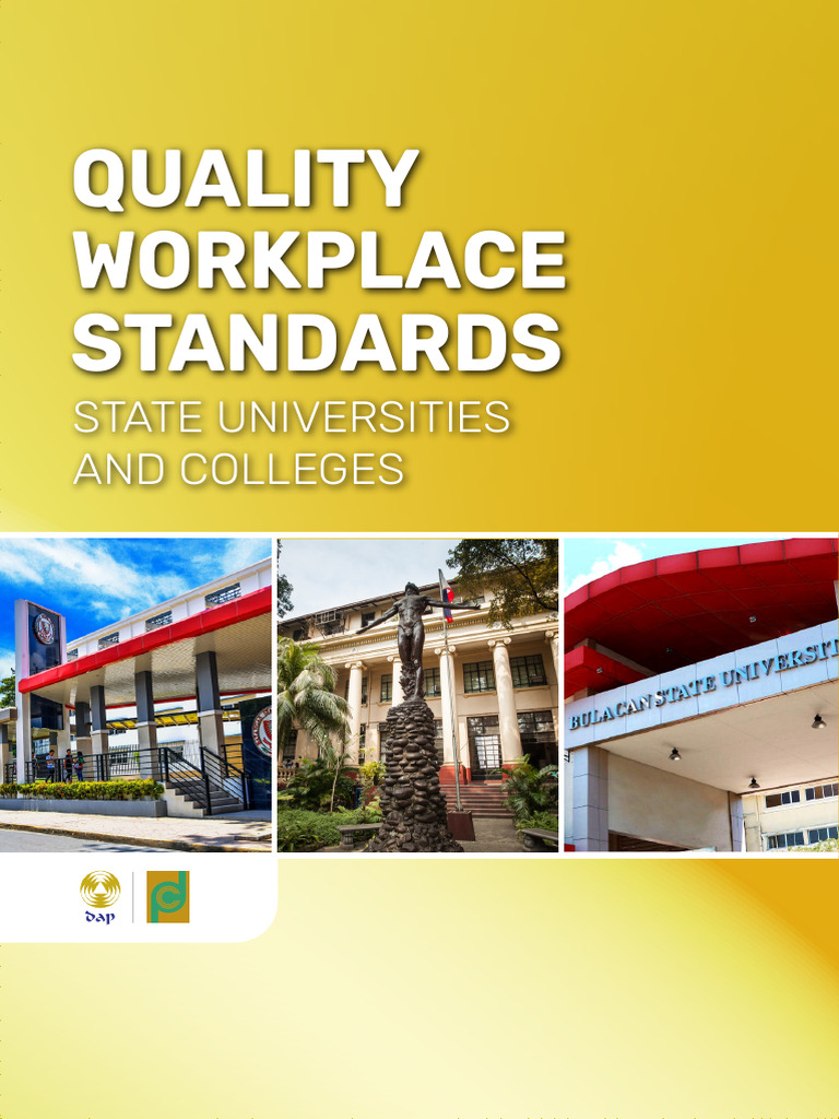 Quality Workplace Standards for SUCs | PDF | Stairs | Lighting