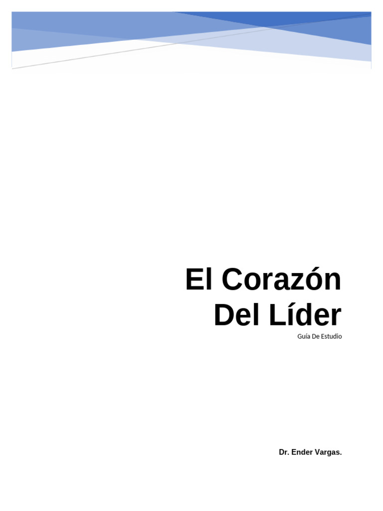 El Corazon Del Lider 2 | PDF | Moisés | Saulo