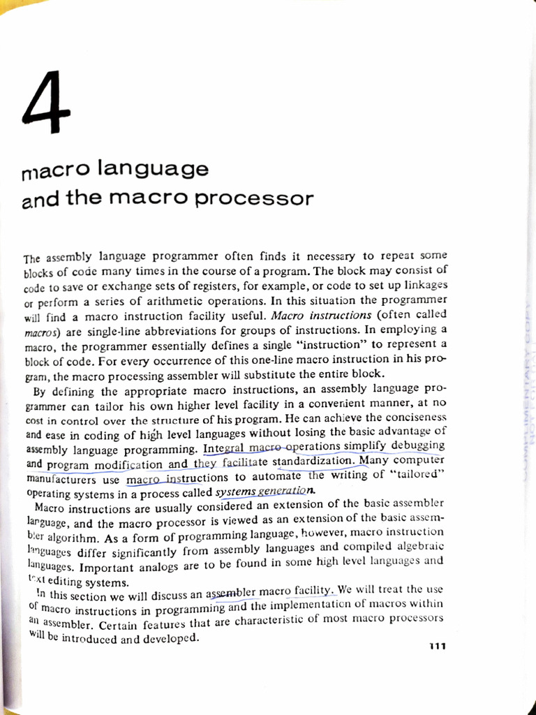 Macro Language & Processor Guide | PDF | Assembly Language | Macro (Computer Science)