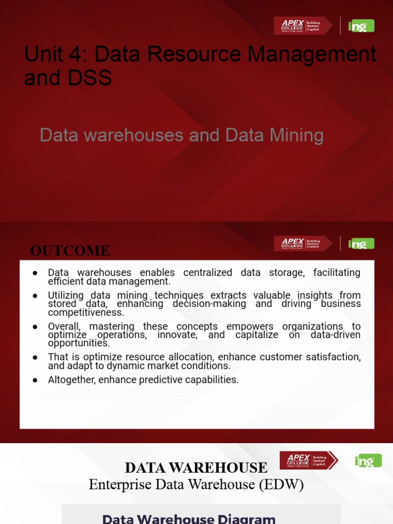 Data Warehouse & Management Techniques | PDF | Data Warehouse | Data Mining