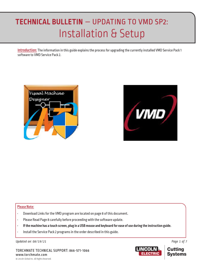 Updating VMD SP1 To SP2 | PDF | Installation (Computer Programs) | Windows Xp