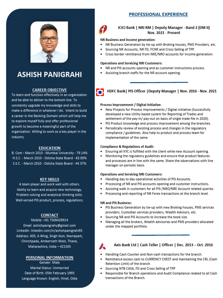 Ashish_Panigrahi_CV_Feb_2022 | PDF | Business | Economies