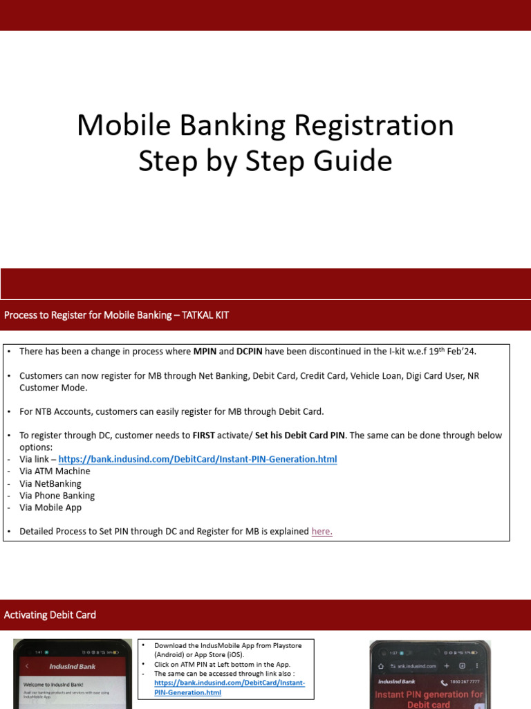 Mobile Banking Setup Guide | PDF | Personal Identification Number ...