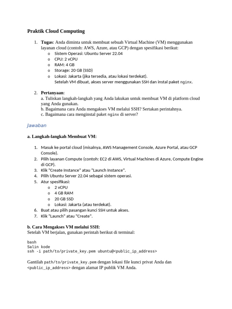 Latihan Praktek 3 | PDF
