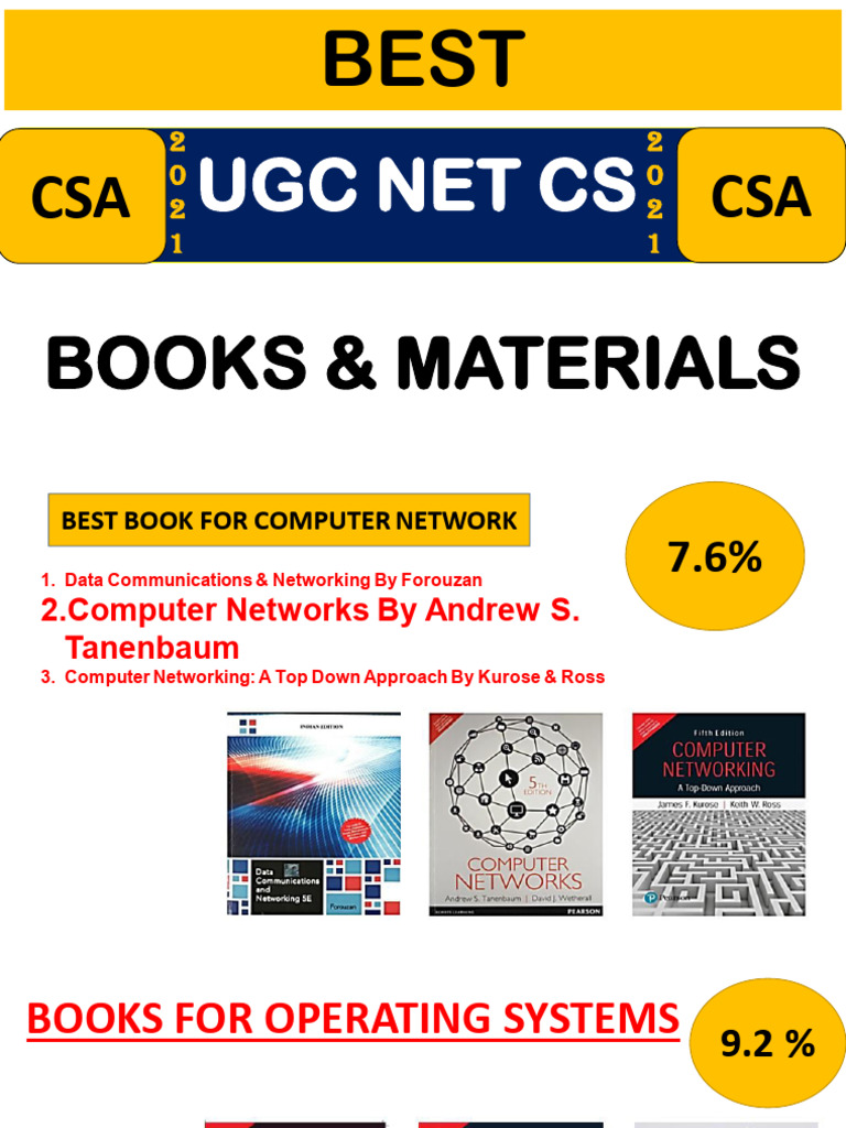 Best Books For UGC NET CS | PDF | Internet Protocol Suite | Osi Model