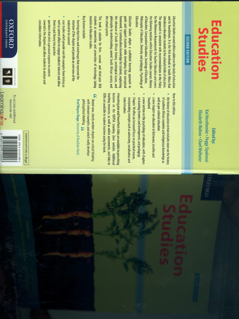 2024 Education Studies Highlighted Book | PDF