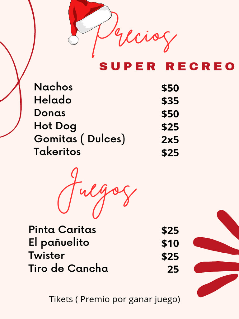 Desserts Price List Social Media Template (Flyer) PDF | PDF