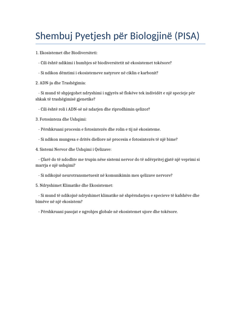 shembuj_pyetjesh_biologji_pisa | PDF