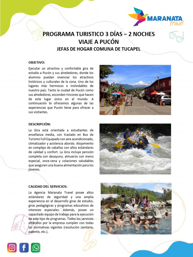 Programa_Turistico_alternativo | PDF | Almuerzo | Turismo