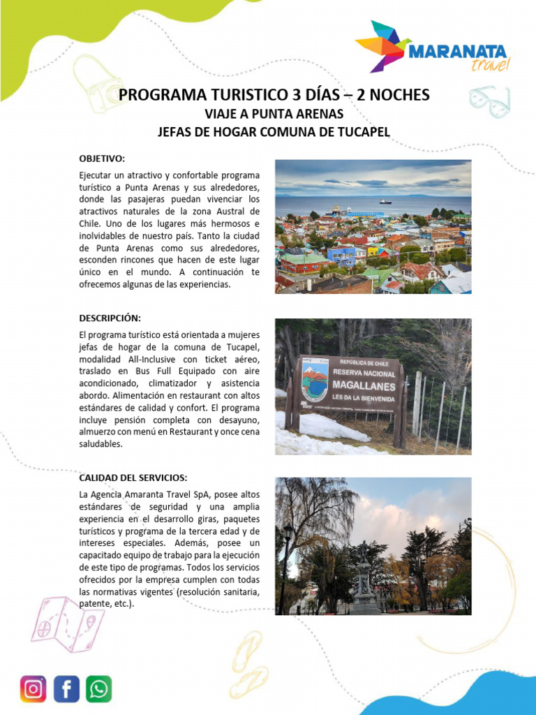 Programa Turistico Principal | PDF | Cocina | Alimentos
