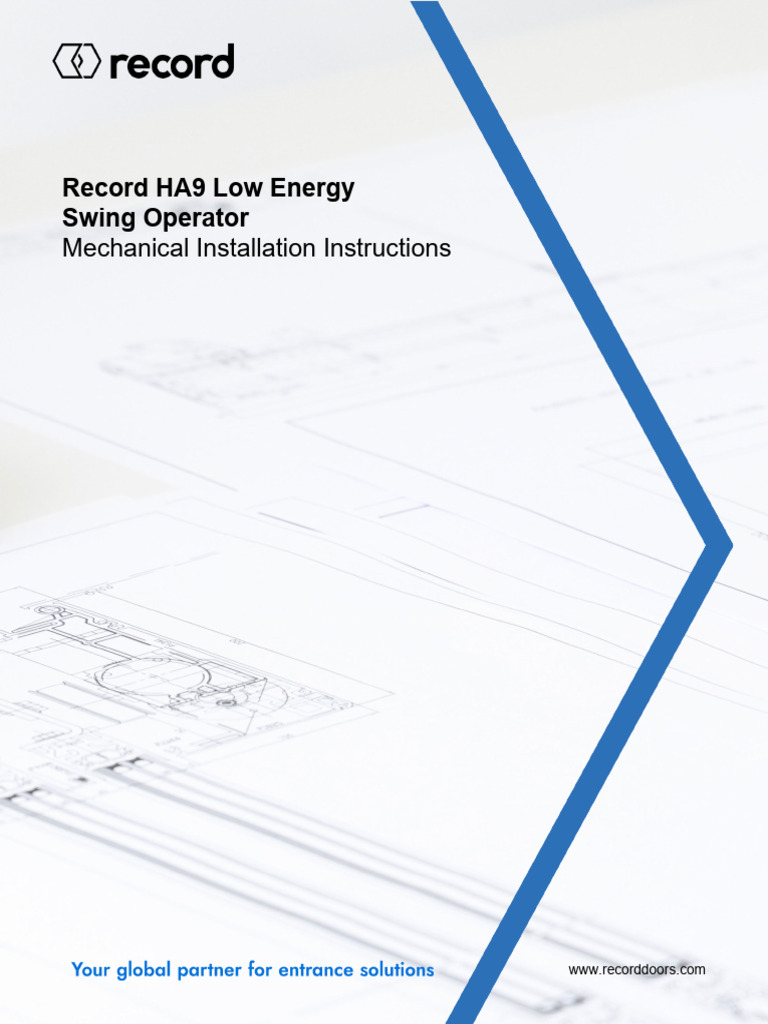 Ha9 Install Manual v3 | PDF | Door | Screw
