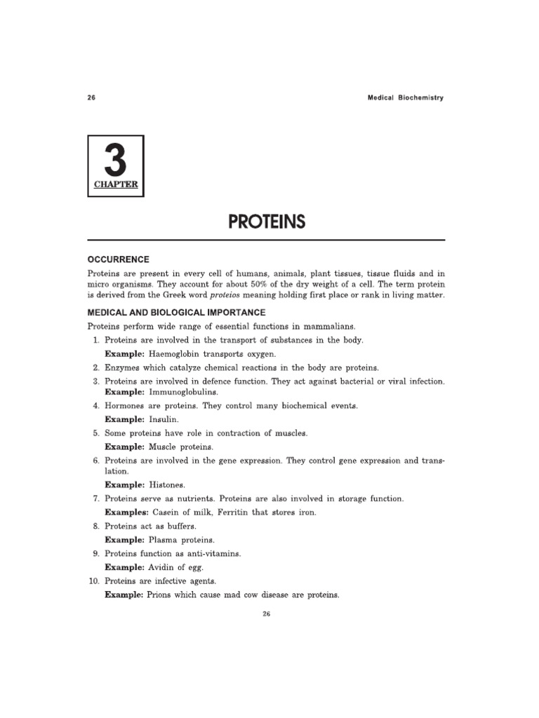 Chemistry of Protein | PDF
