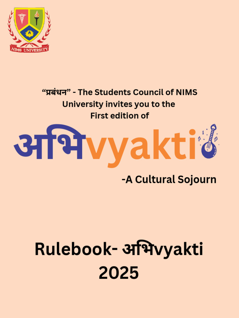Abhivyakti - 2025 Guidelines | PDF | Performing Arts
