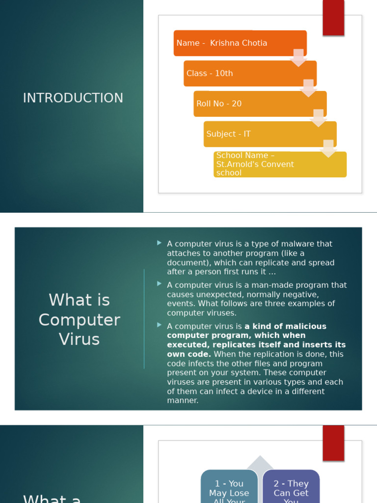 Presentation 3 (1) | PDF | Computer Virus | Malware