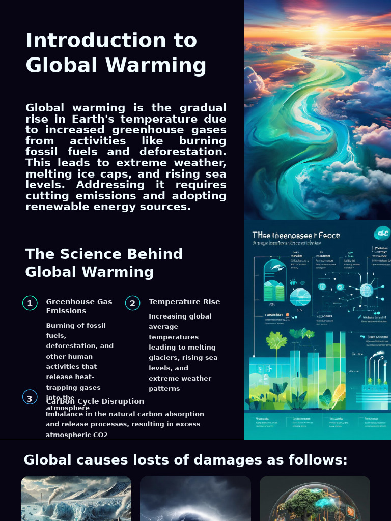 Introduction To Global Warming | PDF | Climate Change | Greenhouse Gas