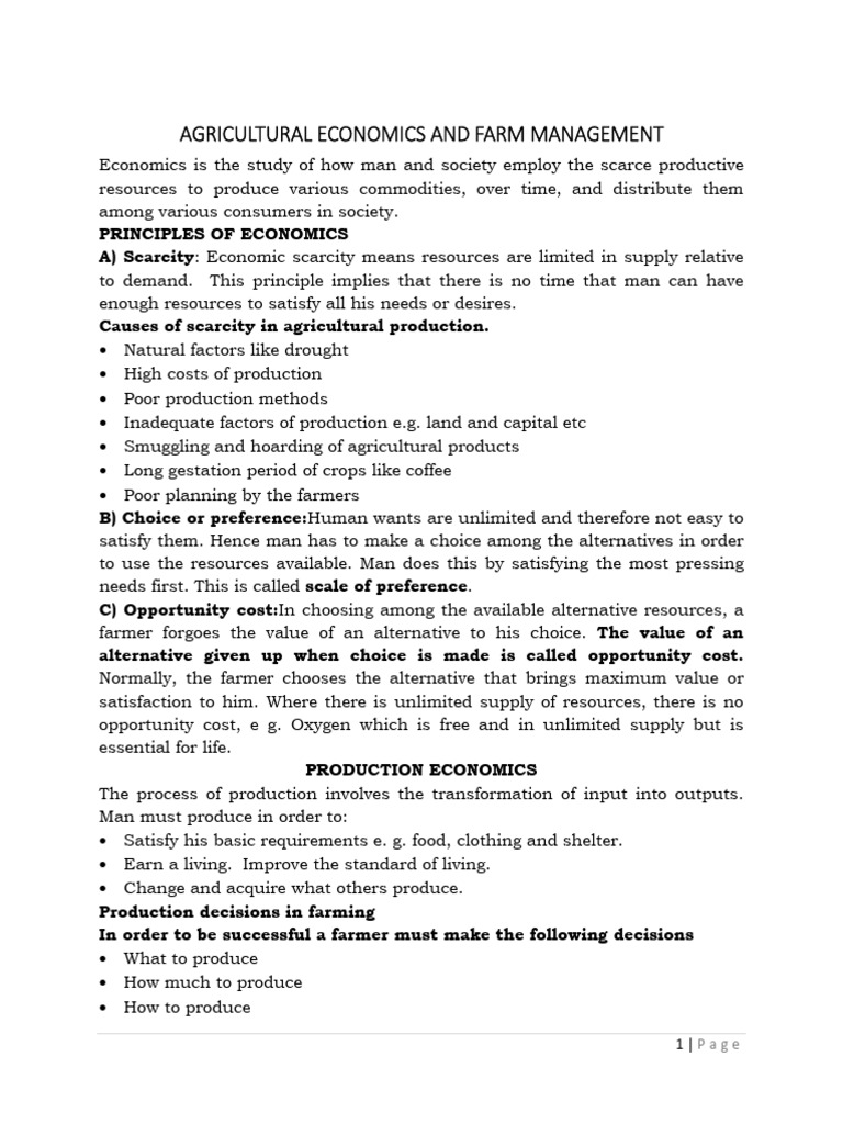 Farm Management Essentials | PDF | Demand | Supply (Economics)