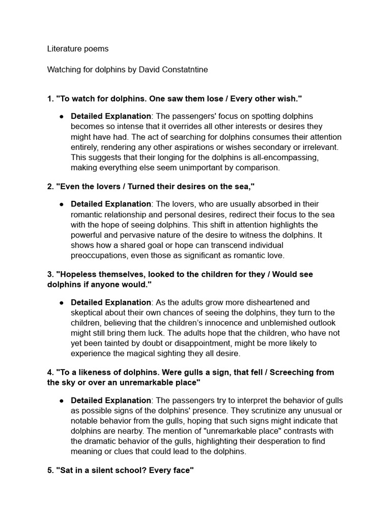 Literature poems | PDF | Metaphor | Suffering