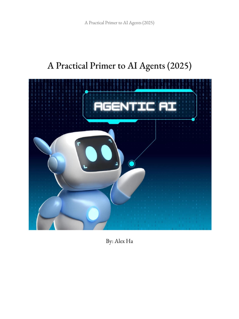 A Practical Primer To AI Agents 1736197641 | PDF | Artificial ...