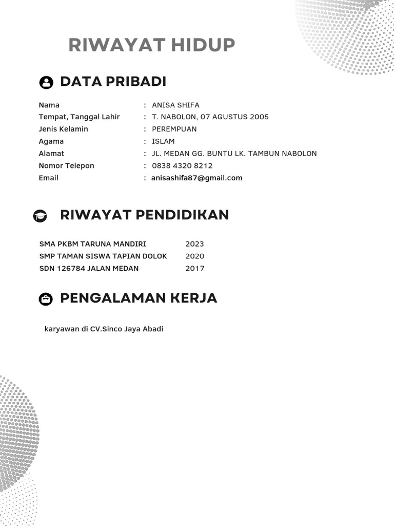 Profil Anisa Shifa | PDF