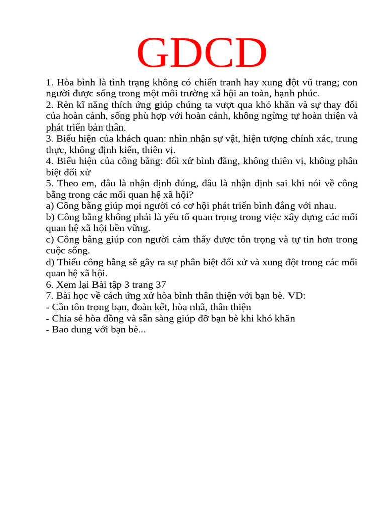 GDCD | PDF