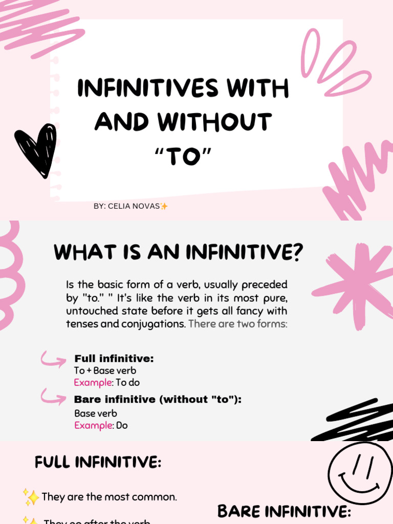 Infinitives With and Without To | PDF