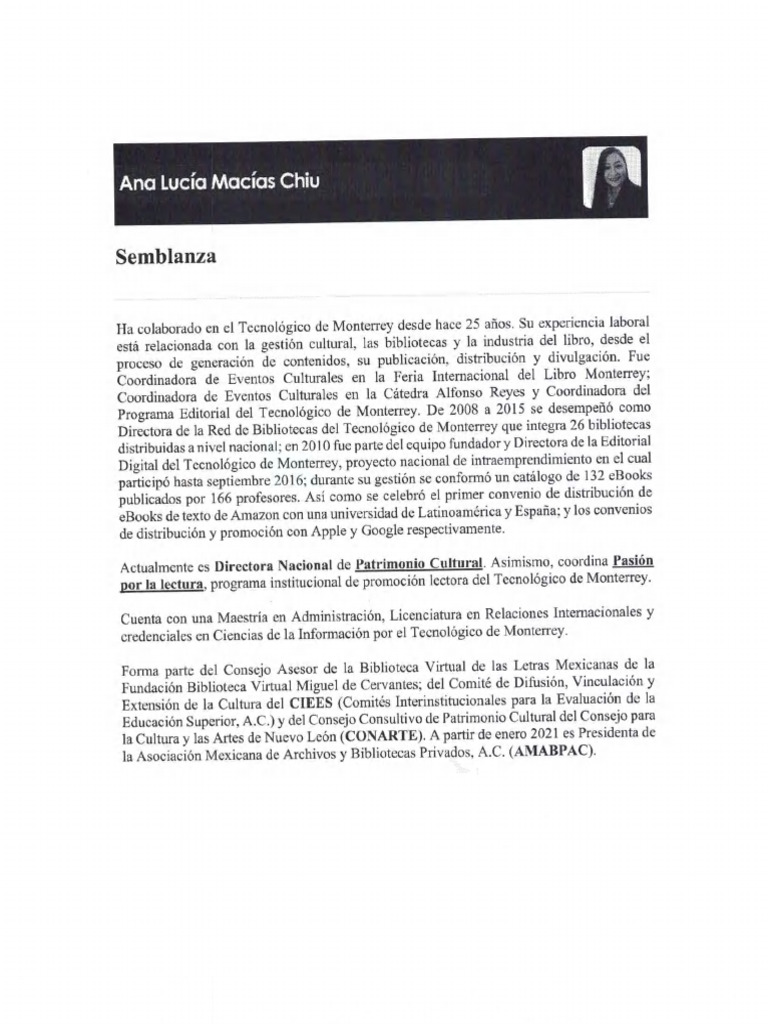 Curriculum Ana Mac As | PDF