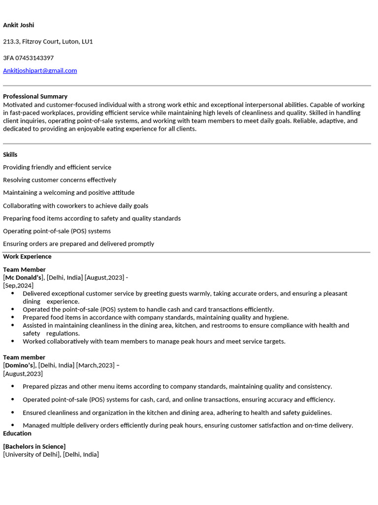 Ankit_Joshi_FAST_CV | PDF