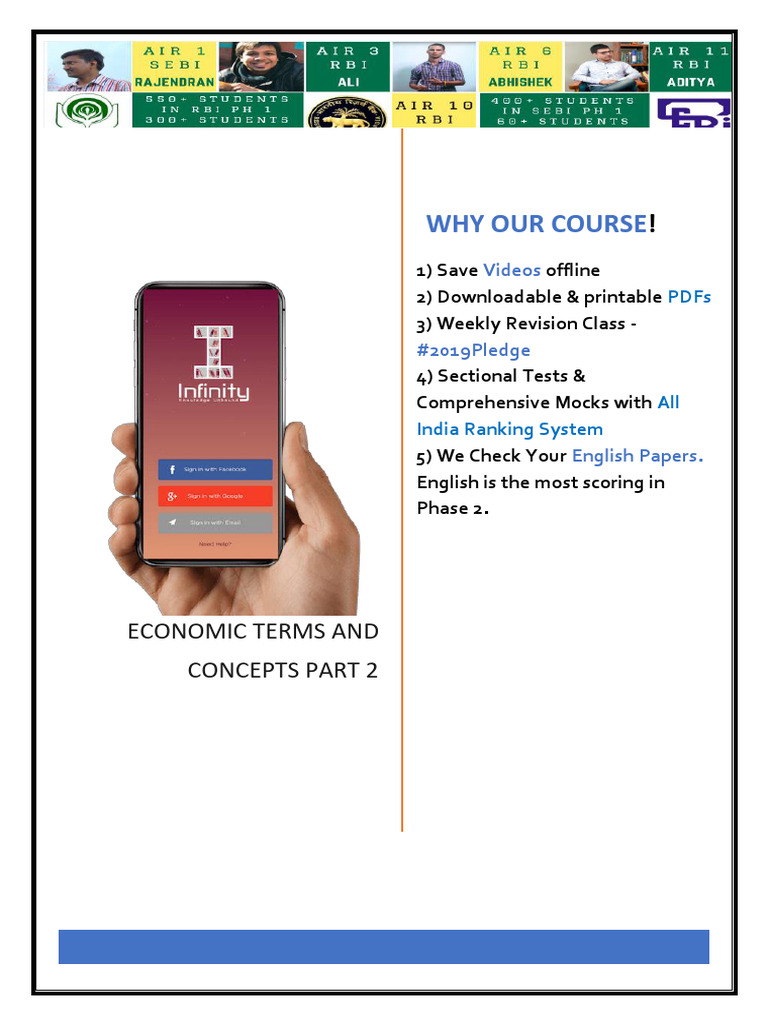 Economic Terms and Concepts Explained | PDF | Economics | Macroeconomics