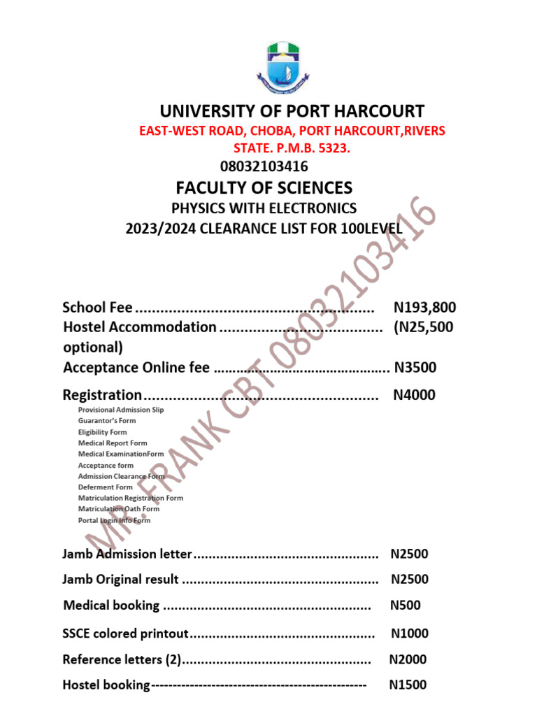Clearance List For Physics With Electronics | PDF