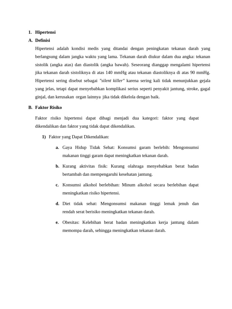 Materi Hipertensi DM Dewasa Lansia | PDF