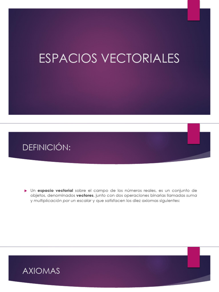 2 Espacios Vectoriales | PDF