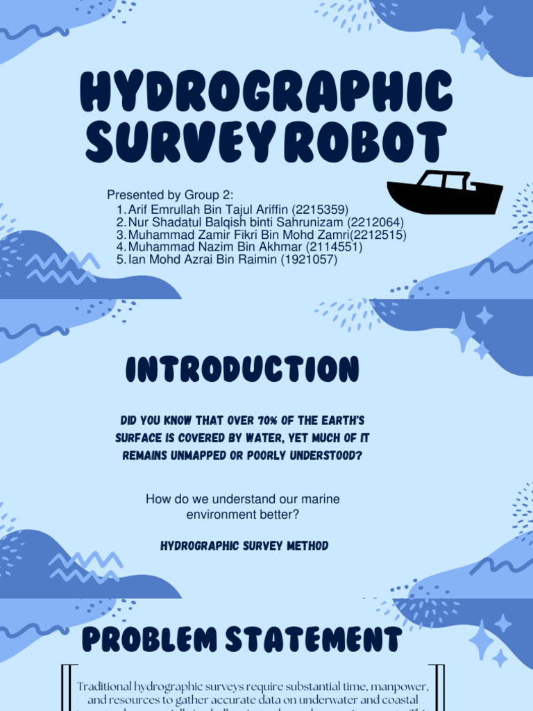 Hydrographic Survey Robot (Group 2) | PDF | Lidar | Hydrography
